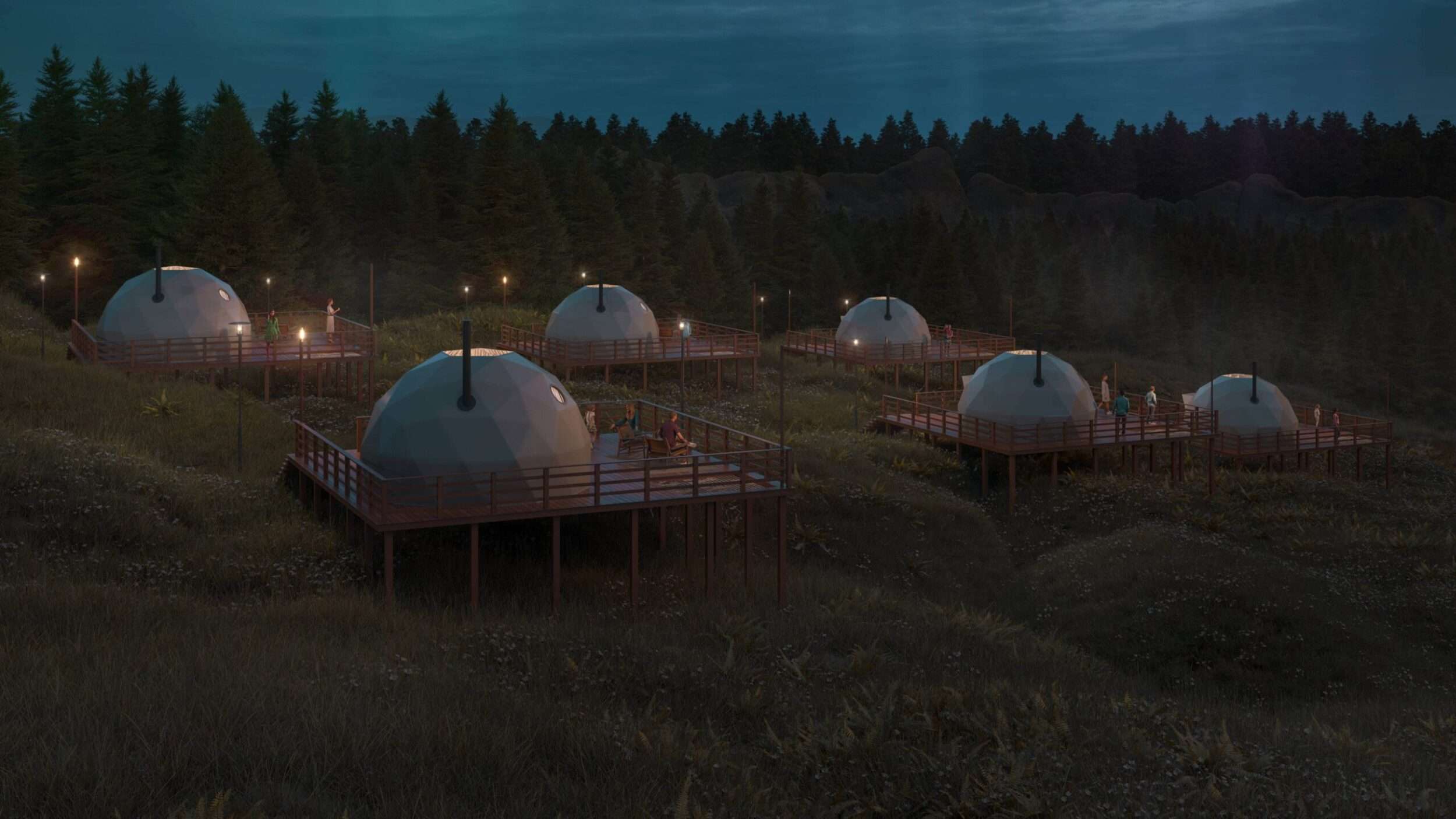 Geoglampdomes - Manufacturer of Glamping Geodesic domes from India